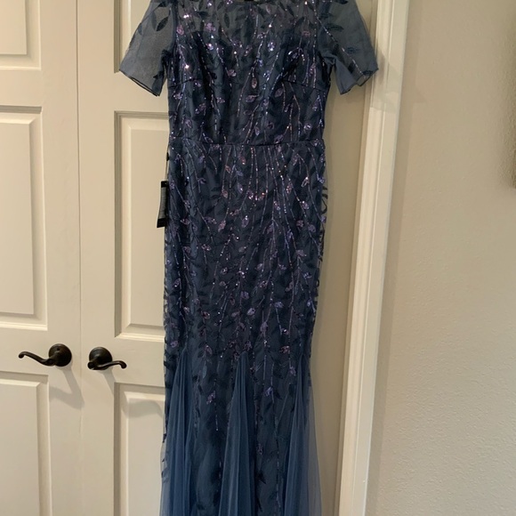 Ever Pretty | Dresses | Ever Pretty Blue Gown With Puff Sleeves | Poshmark